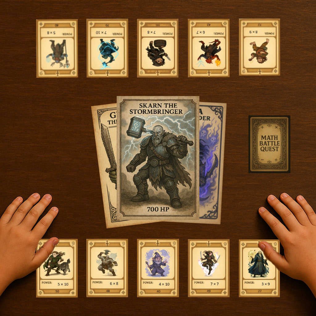 MathBattleQuest – Multiplication Cards – Print2educate